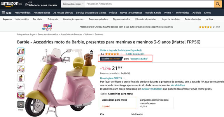 Escolha da Amazon (Amazon Choice): Como funciona e o impacto nas vendas ...